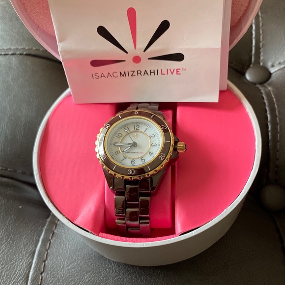 Isaac Mizrahi | Jewelry | Isaac Mizrahi Live Ceramic Watch Chocolate ...